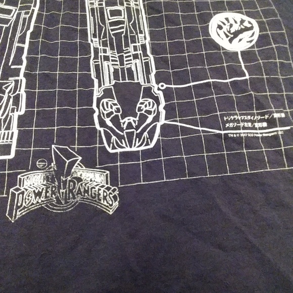 Hanes | Shirts | Power Rangers Megazord Japan Blueprint Tshirt | Poshmark